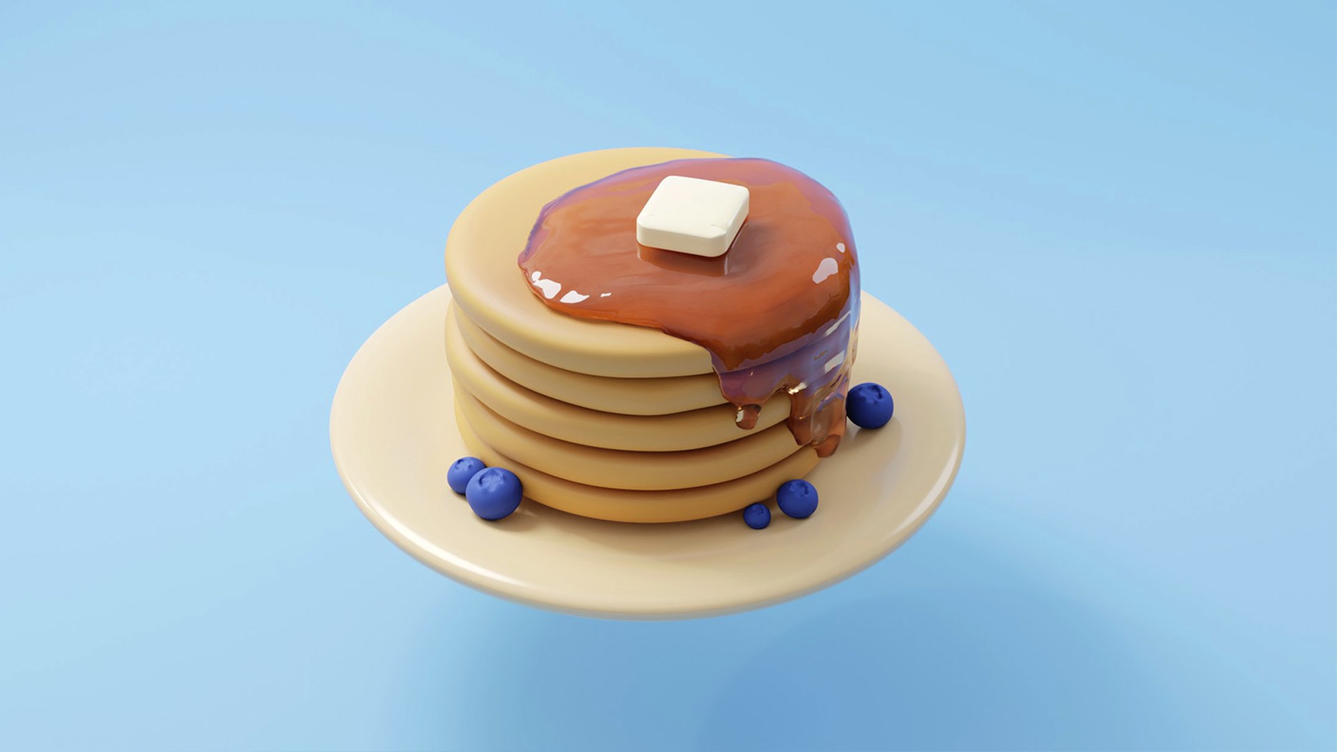 Pancakes 3D Model - TurboSquid 1934470
