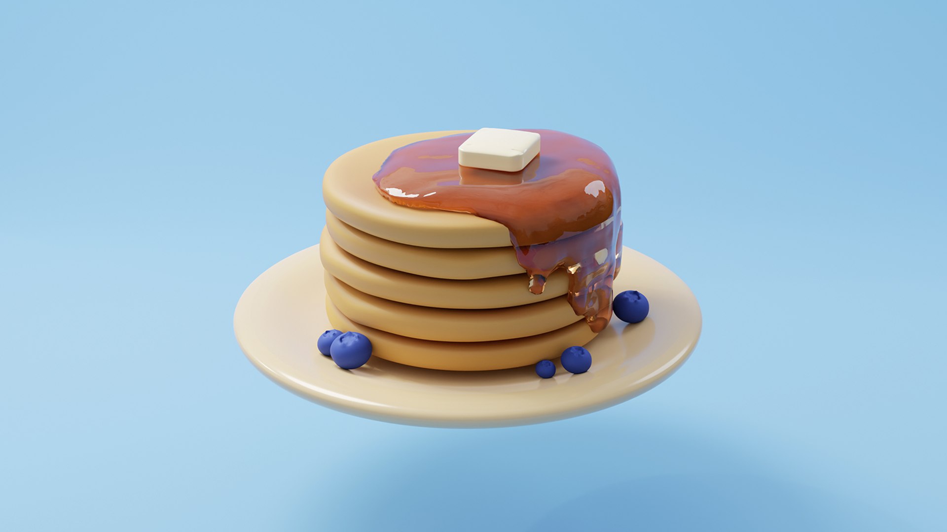 Pancakes 3D Model - TurboSquid 1934470