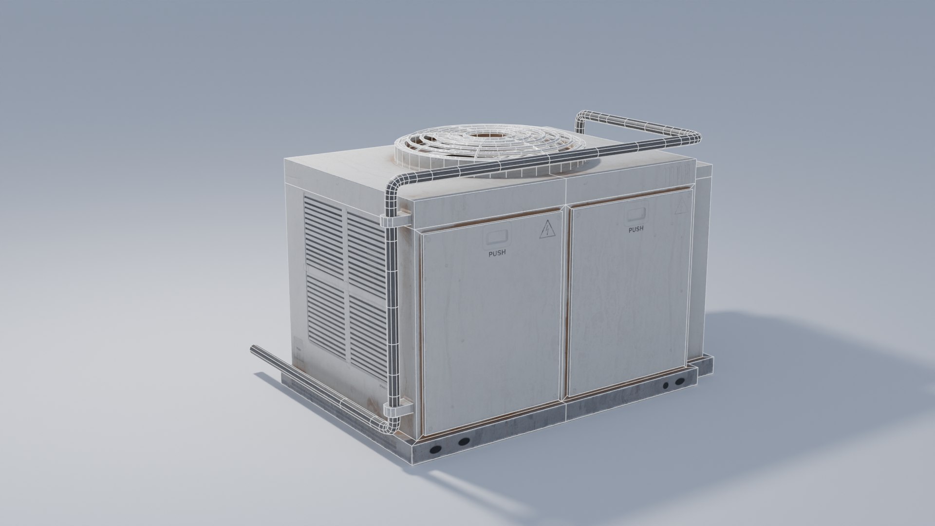 Rooftop AC Unit With 4K Textures Low-poly 3D Model - TurboSquid 1963090