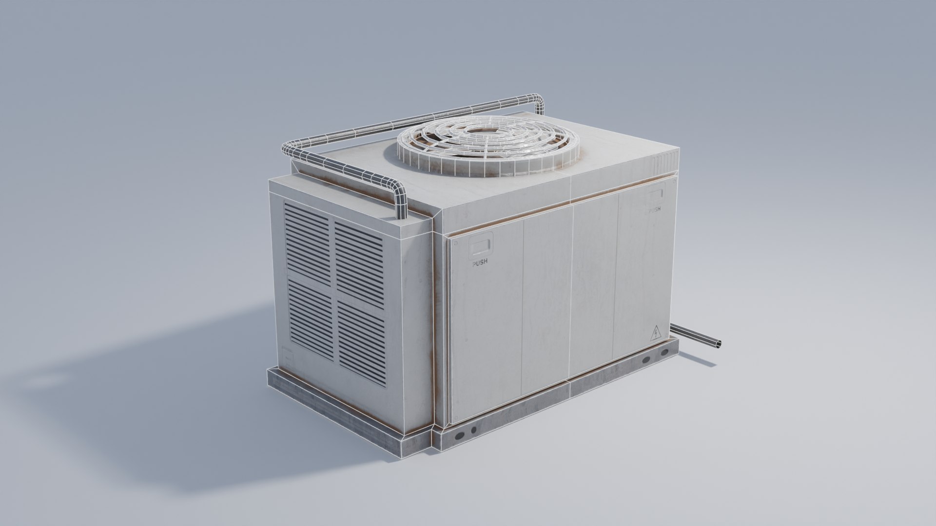 Rooftop AC Unit With 4K Textures Low-poly 3D Model - TurboSquid 1963090