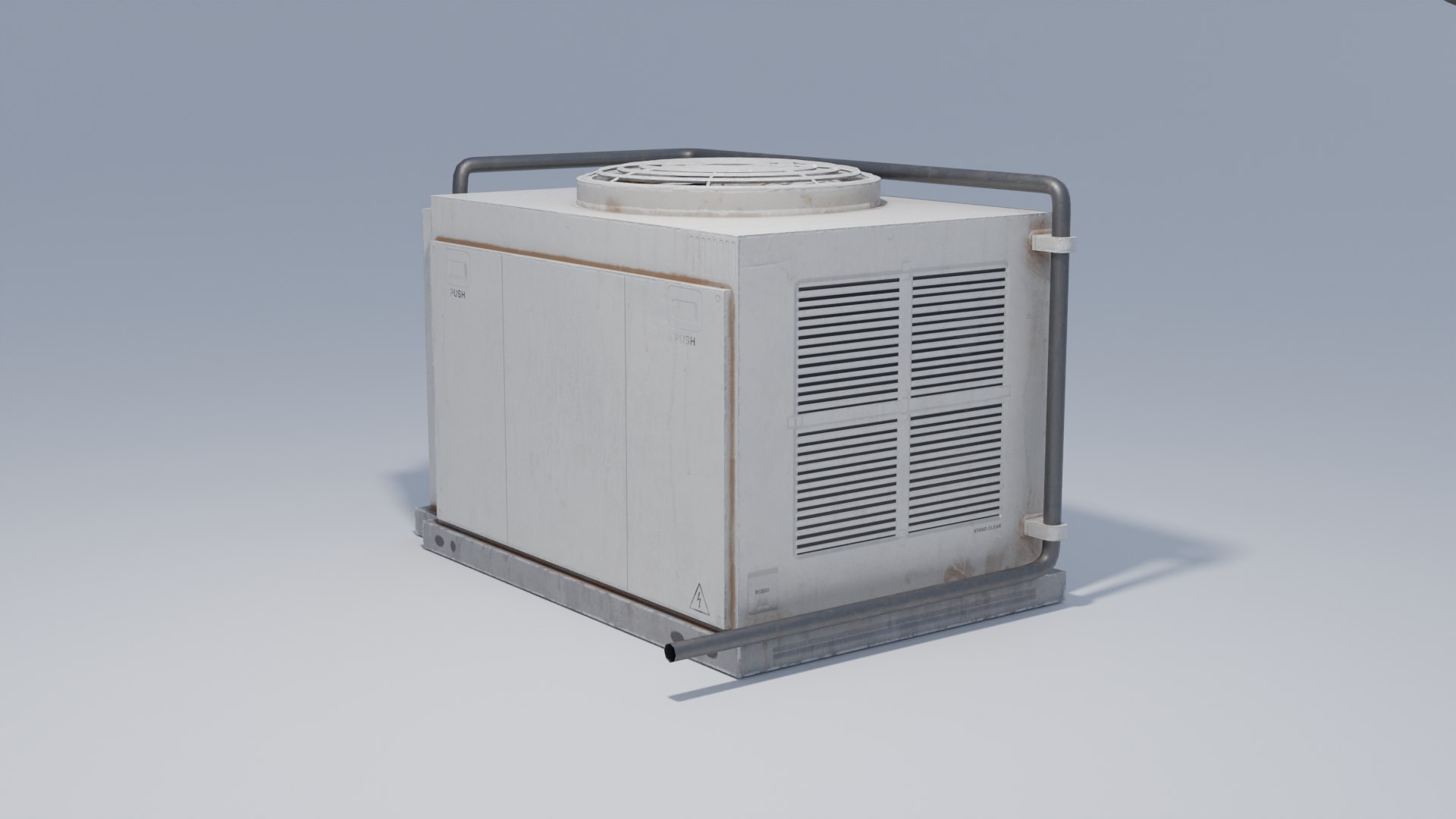 Rooftop AC Unit With 4K Textures Low-poly 3D Model - TurboSquid 1963090