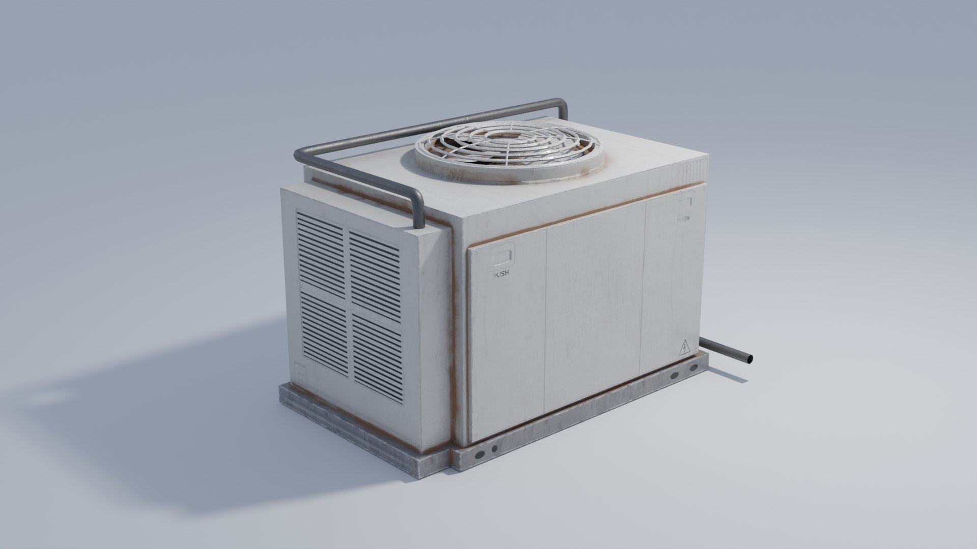 Rooftop AC Unit With 4K Textures Low-poly 3D Model - TurboSquid 1963090