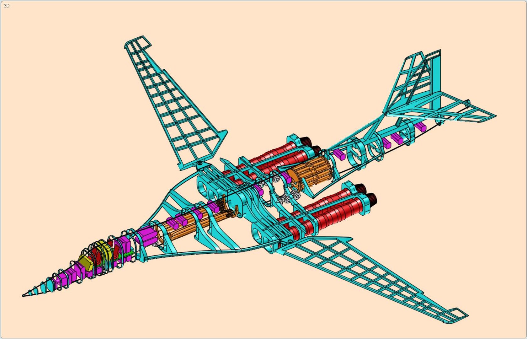 3ds Max Tupolev Tu-160 Supersonic Bomber