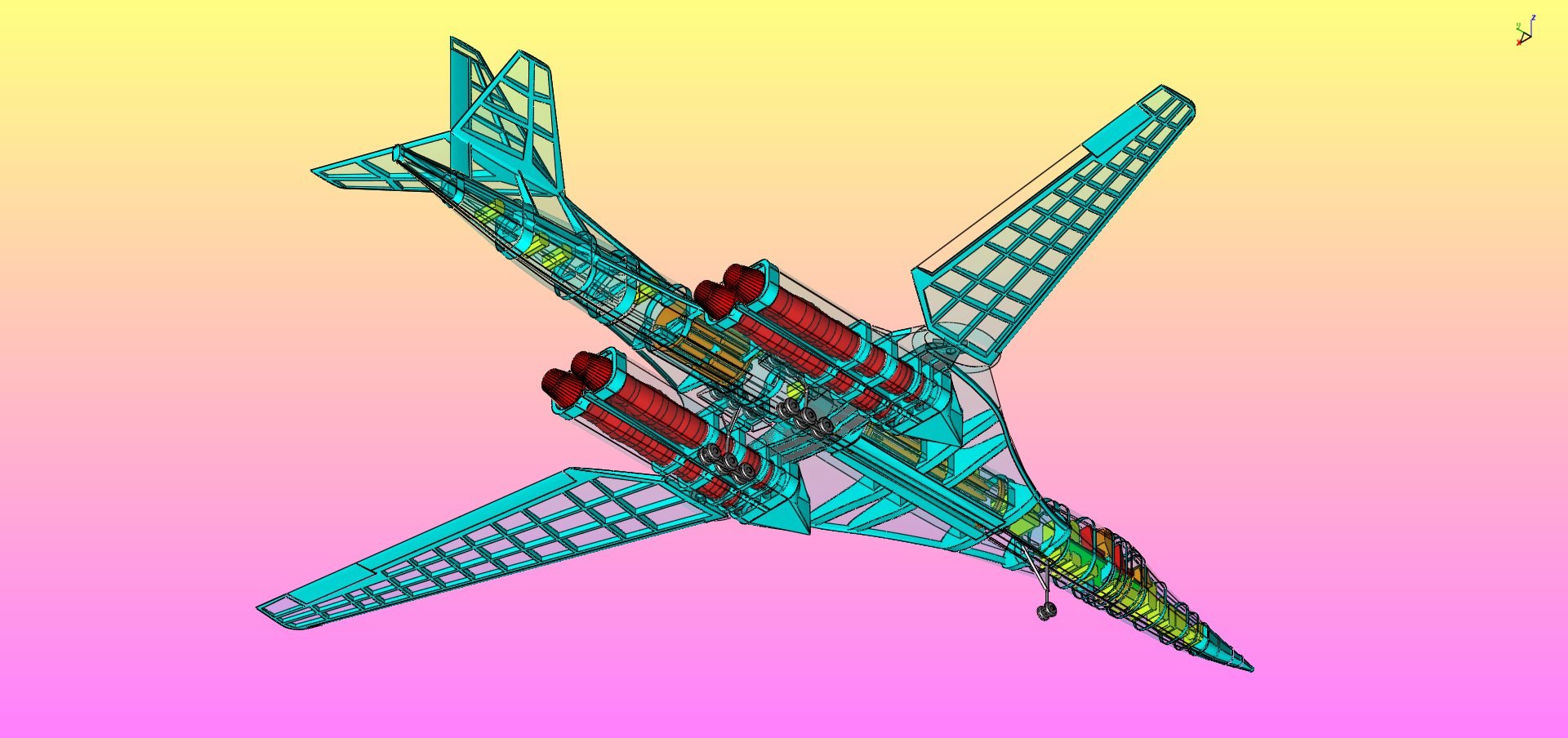 3ds Max Tupolev Tu-160 Supersonic Bomber