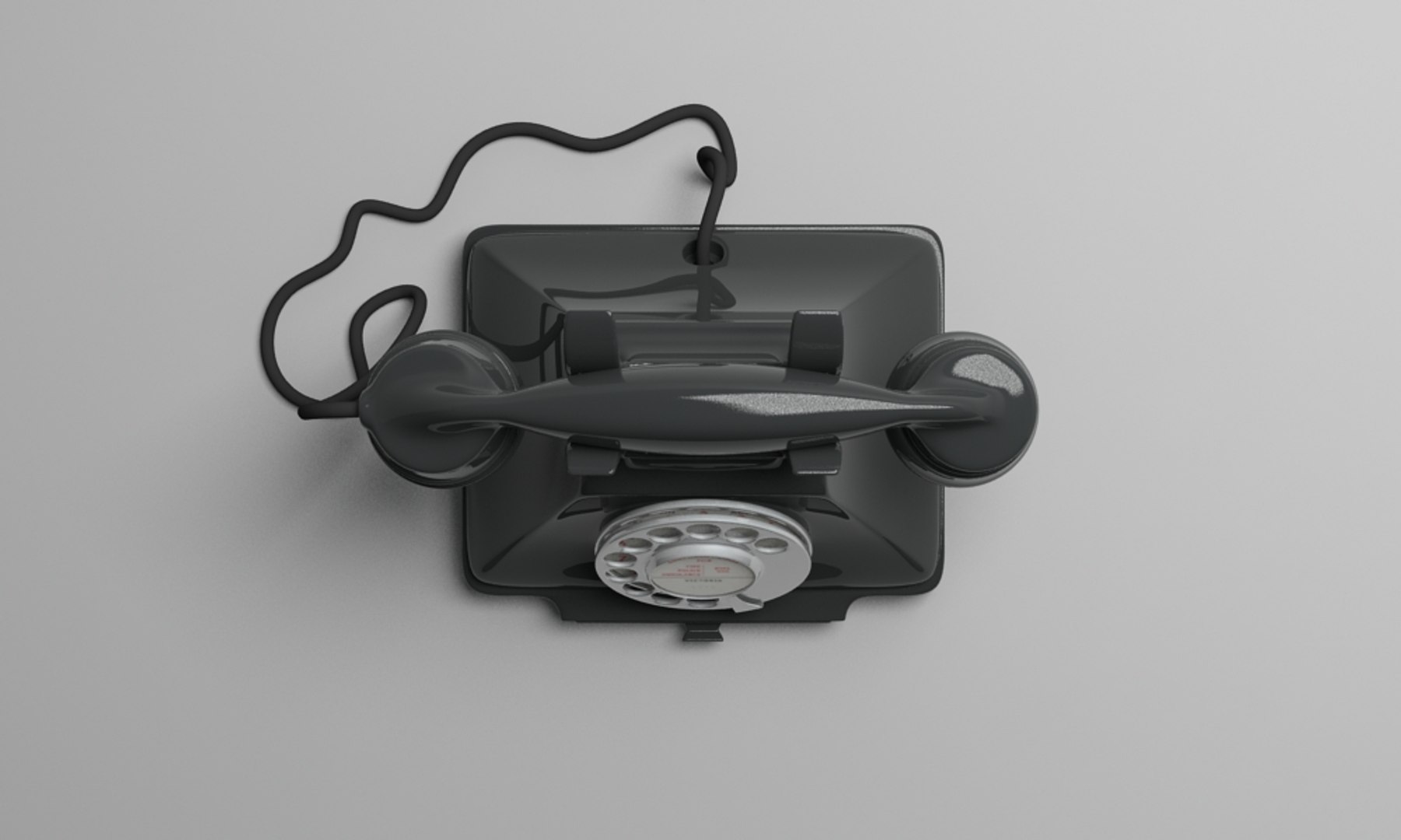 bakelite gpo 232 telephone 3d model