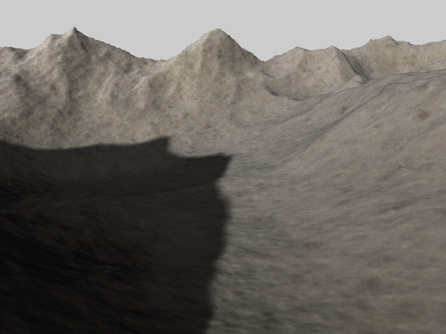 Realistic Terrain Landscape 3d Model