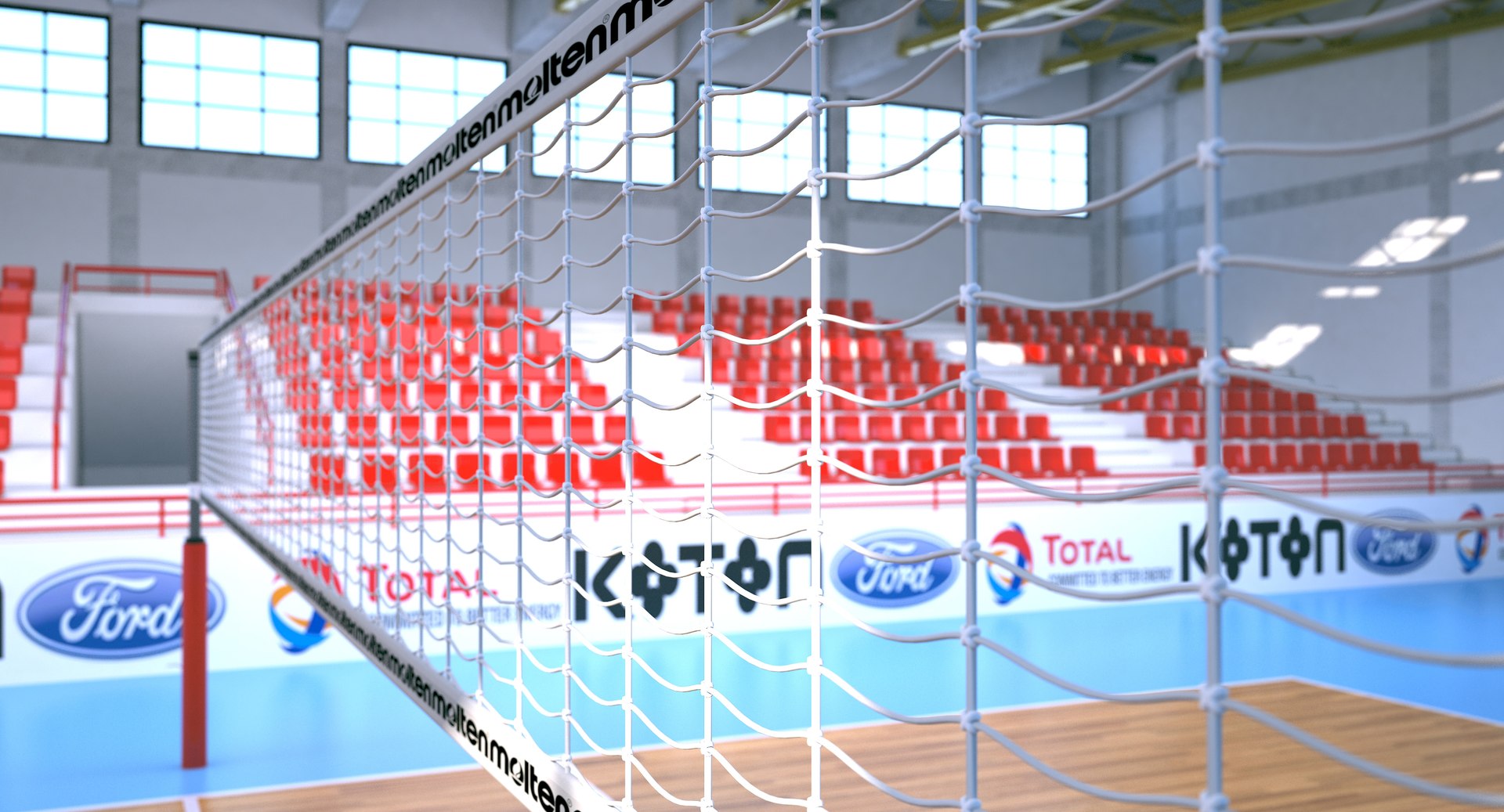 Volleyball Arena Volley Model - TurboSquid 1246763