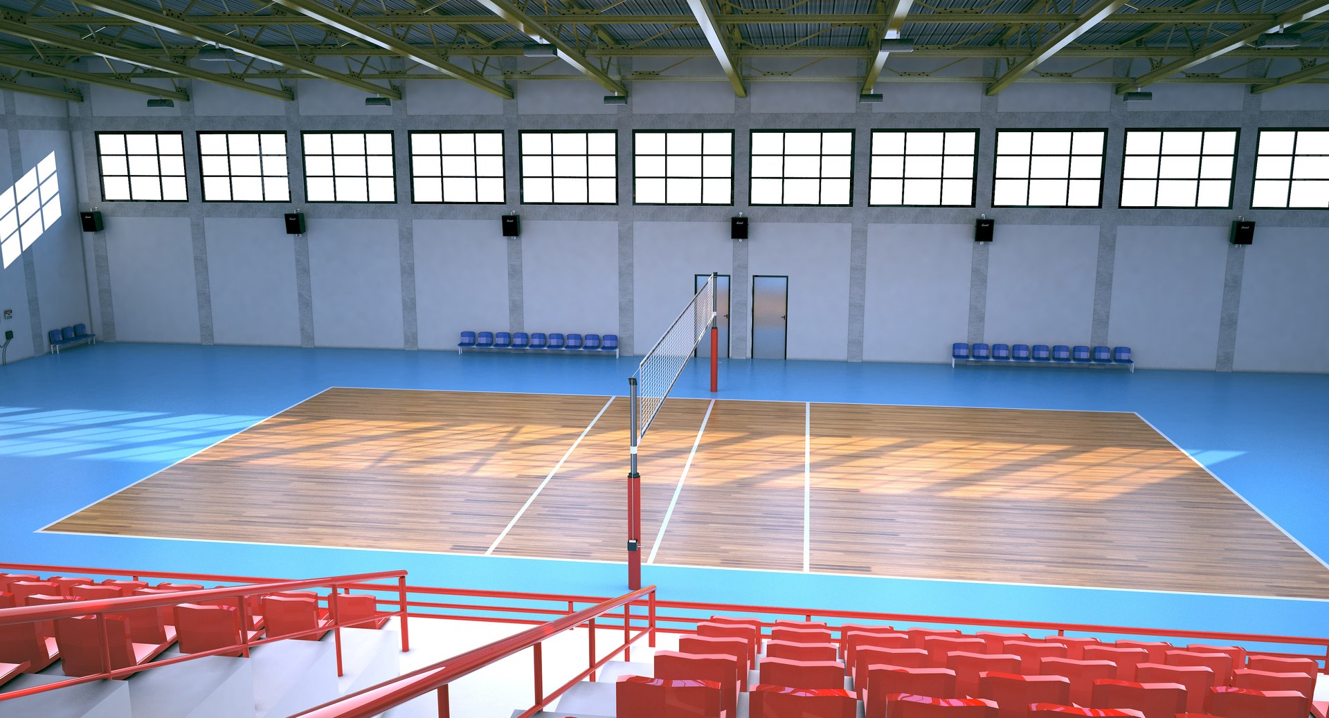 Volleyball Arena Volley Model - TurboSquid 1246763