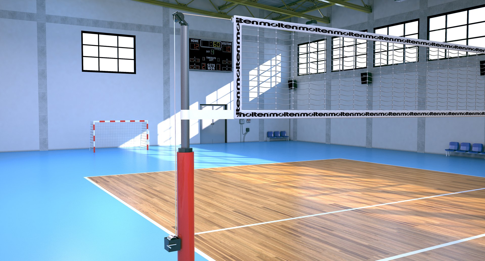 Volleyball Arena Volley Model - TurboSquid 1246763