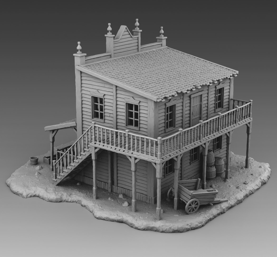 3D Big house model - TurboSquid 1945394
