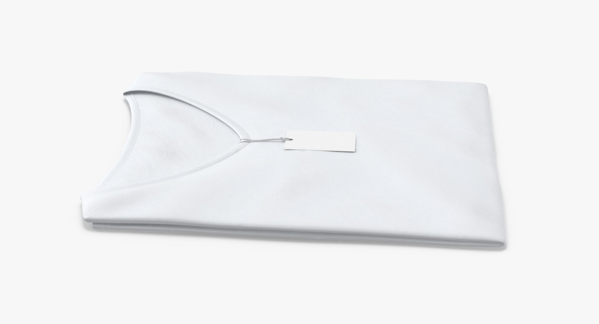 3D Model Female Neck Folded Tag - TurboSquid 1194643