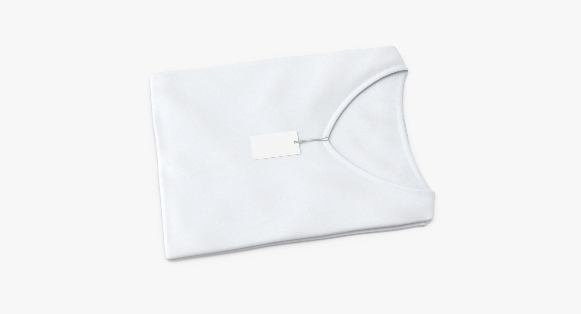 3D Model Female Neck Folded Tag - TurboSquid 1194643