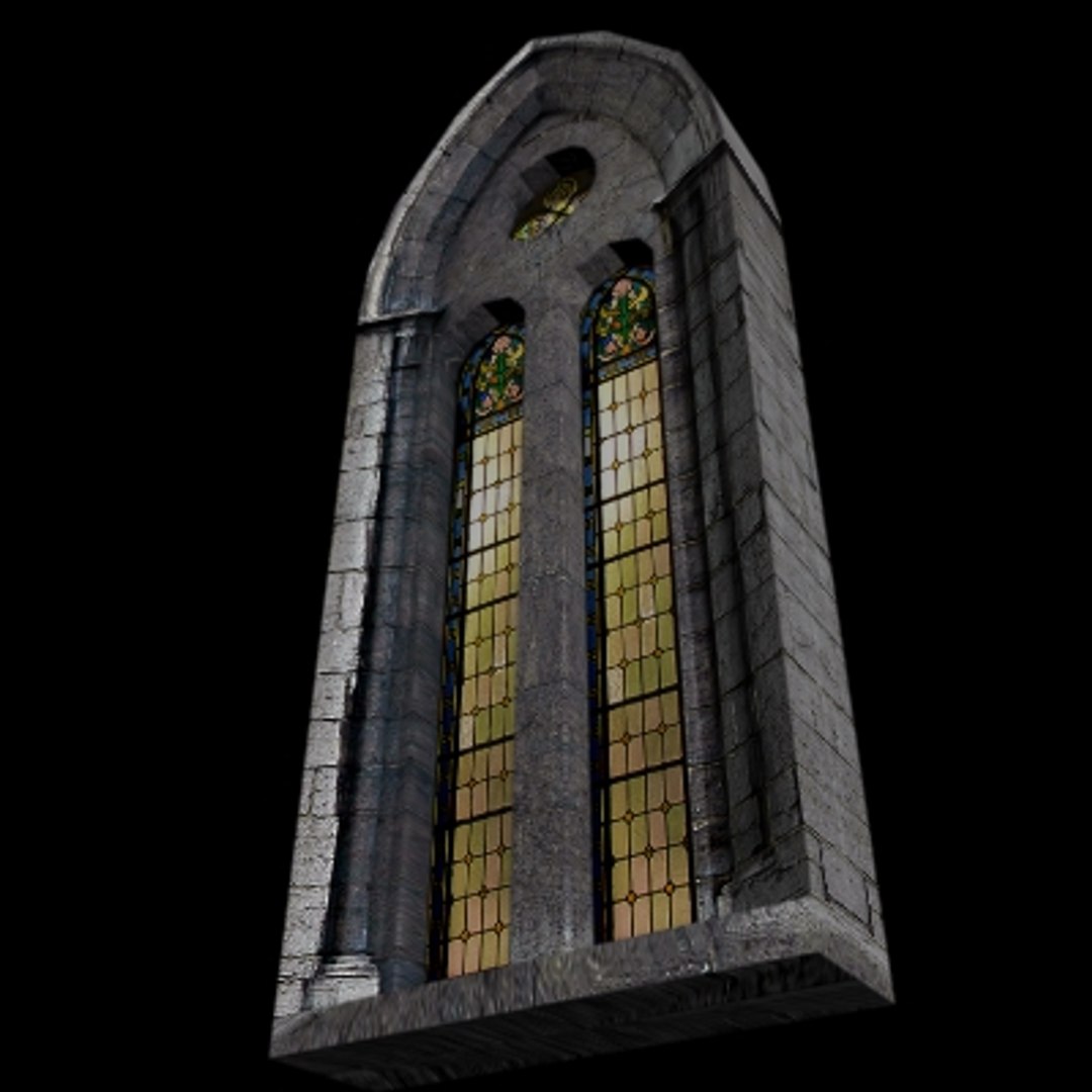 Medieval Castle Stained-glass 3d Max