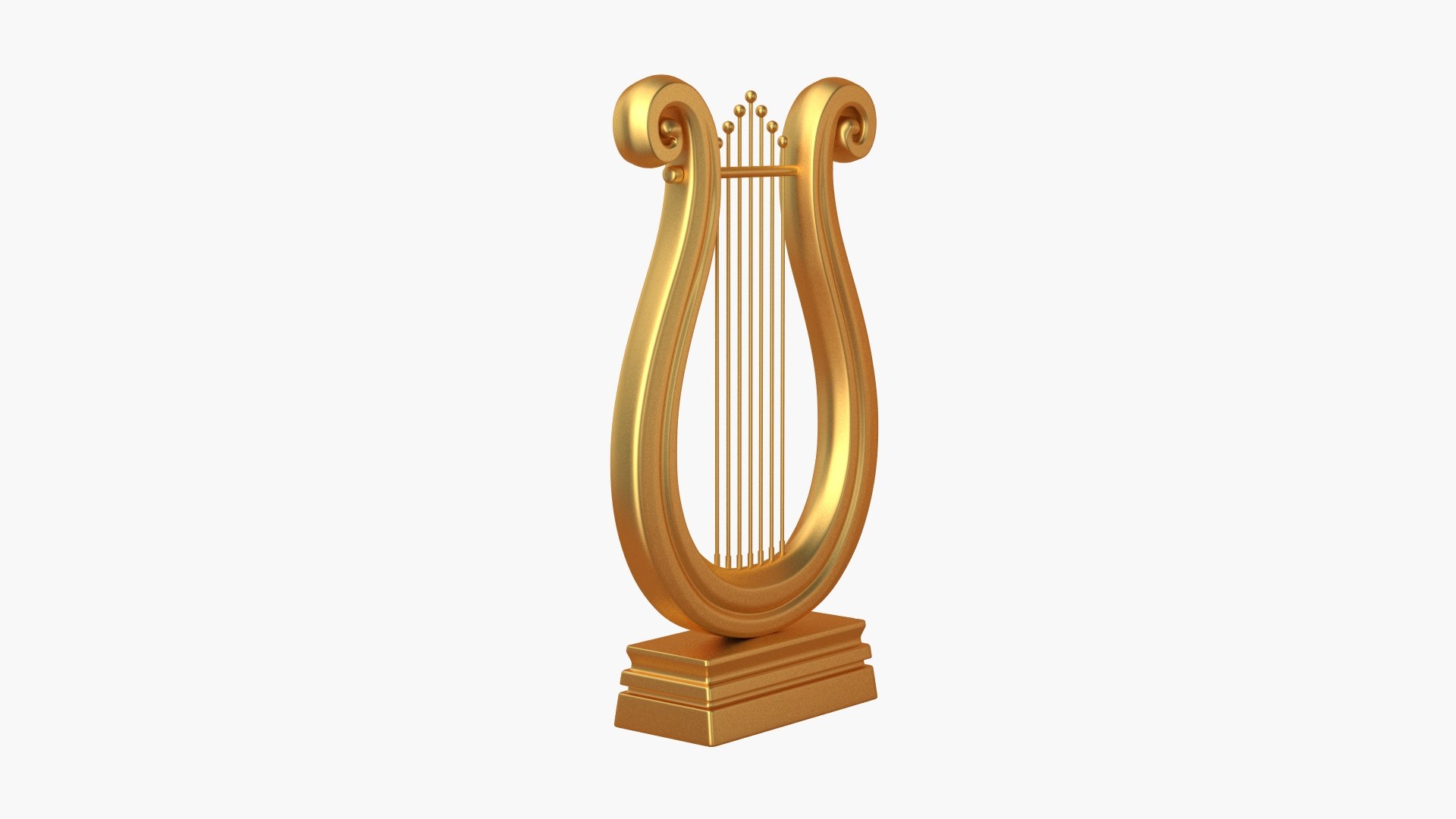 3D model Gold Lyre - TurboSquid 2089052