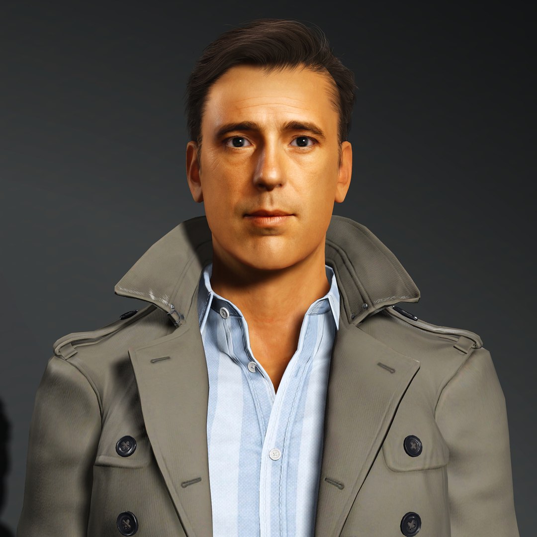 Humphrey Bogart Character Model - TurboSquid 2459002