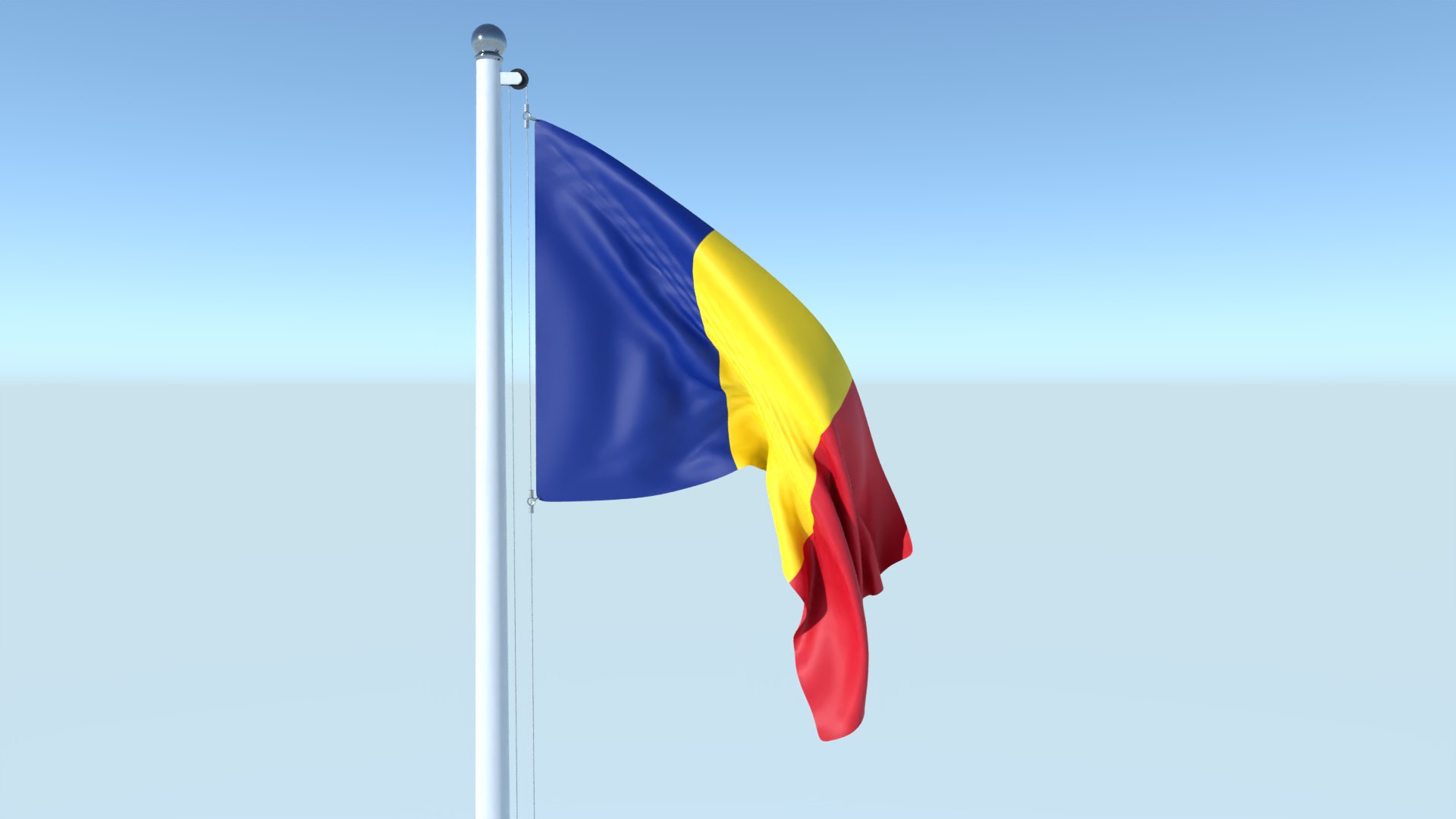 Animated Flag Of Romania 3D Model - TurboSquid 1741902