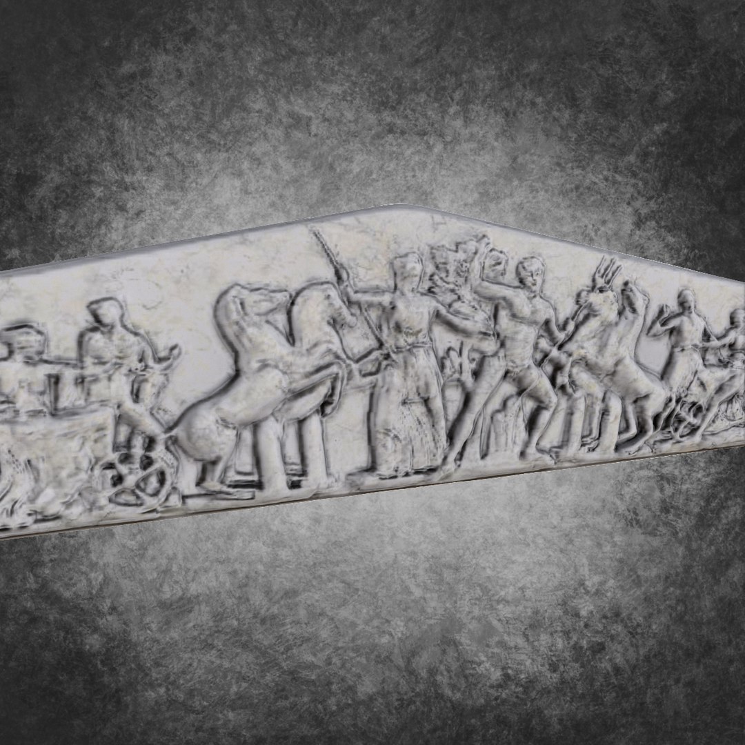 Greek Pediment 3d Max