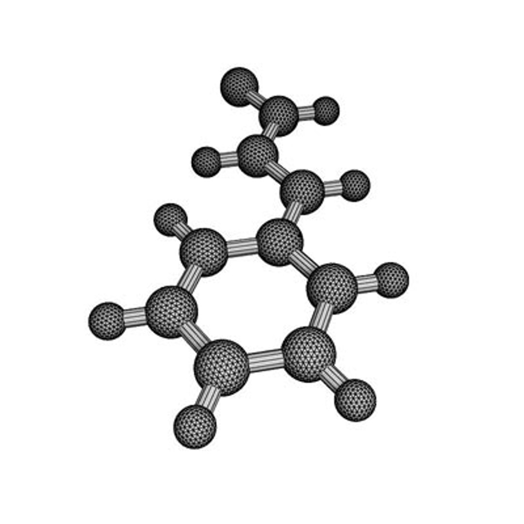 Cinnamaldehyde Molecule Structure 3d Model