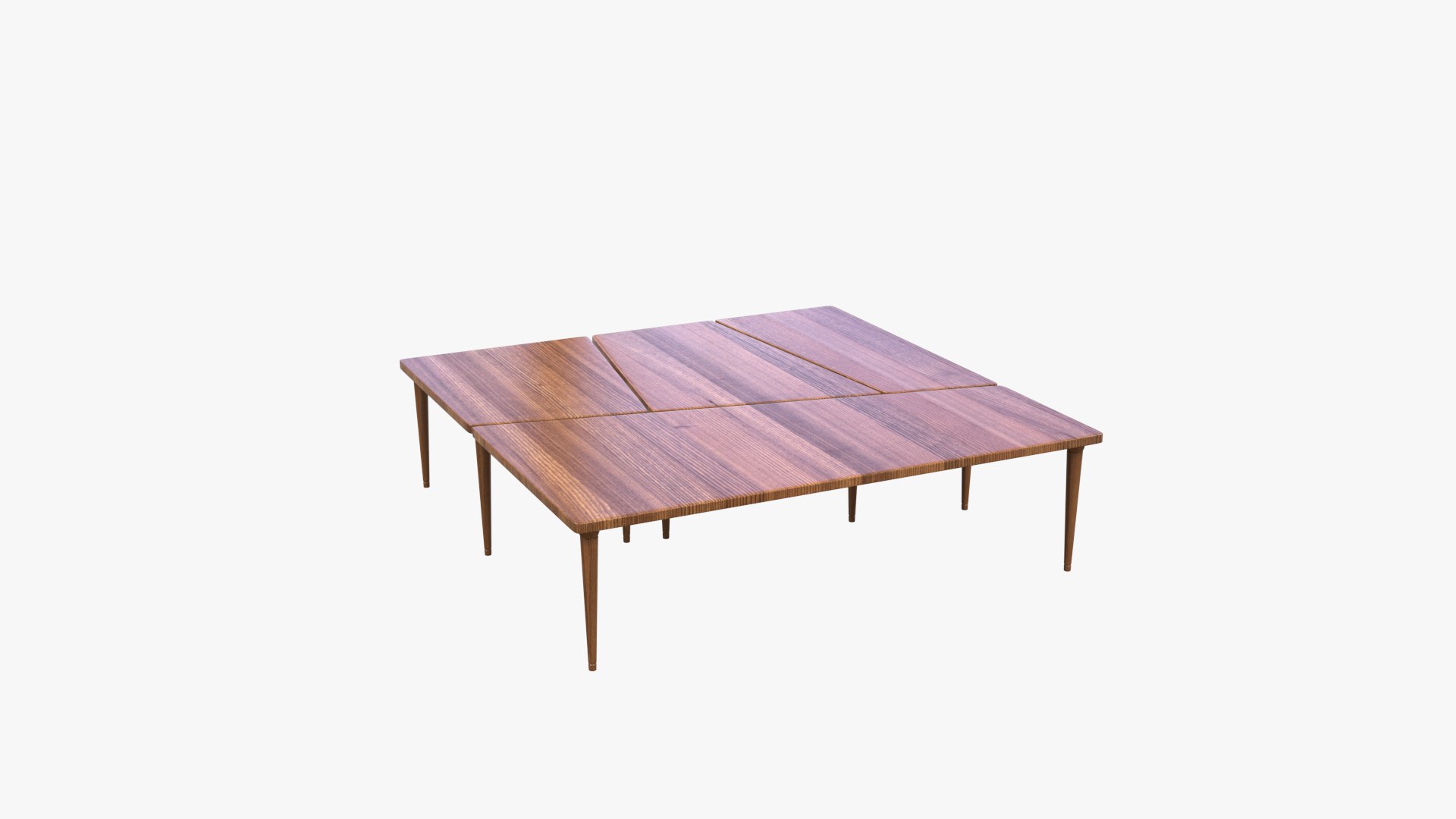 Modular Dining Room Table 3D Model - TurboSquid 1784567