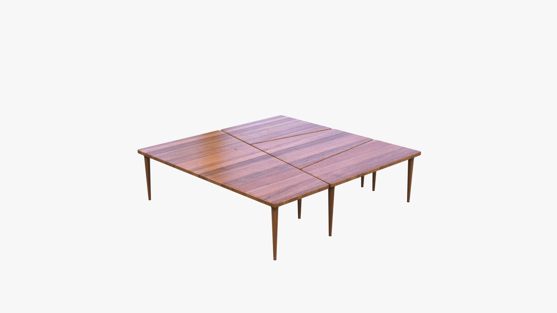 Modular Dining Room Table 3D Model - TurboSquid 1784567