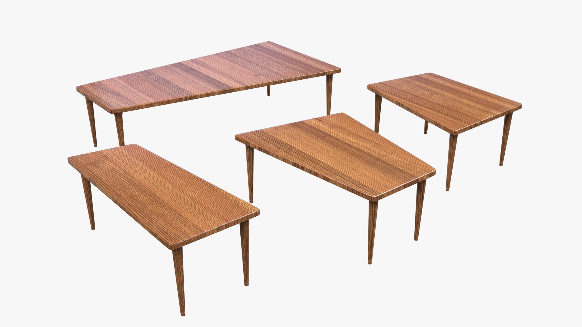 Modular Dining Room Table 3D Model - TurboSquid 1784567