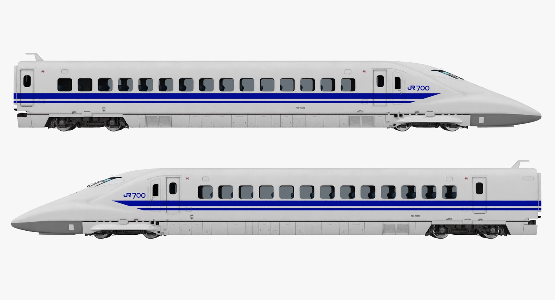 3d Bullet Train Jr700 Locomotive Model