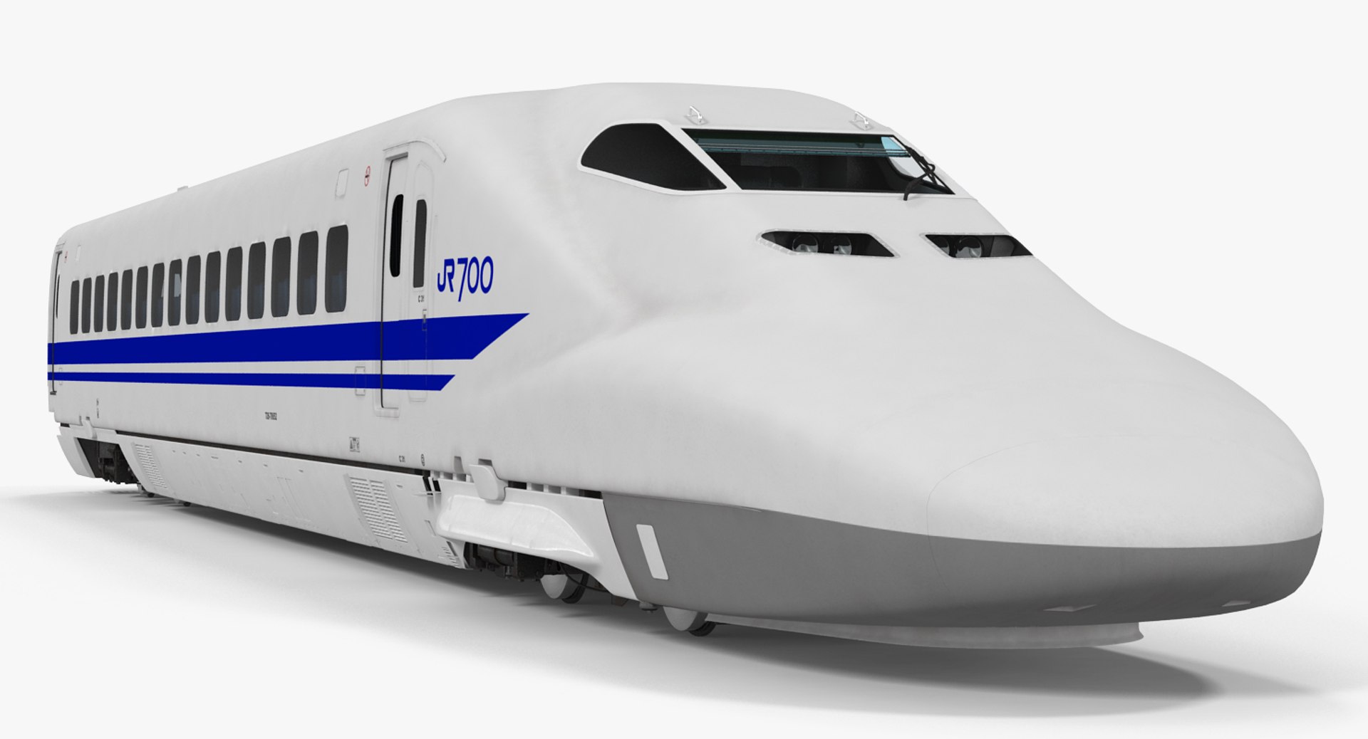 3d bullet train jr700 locomotive model