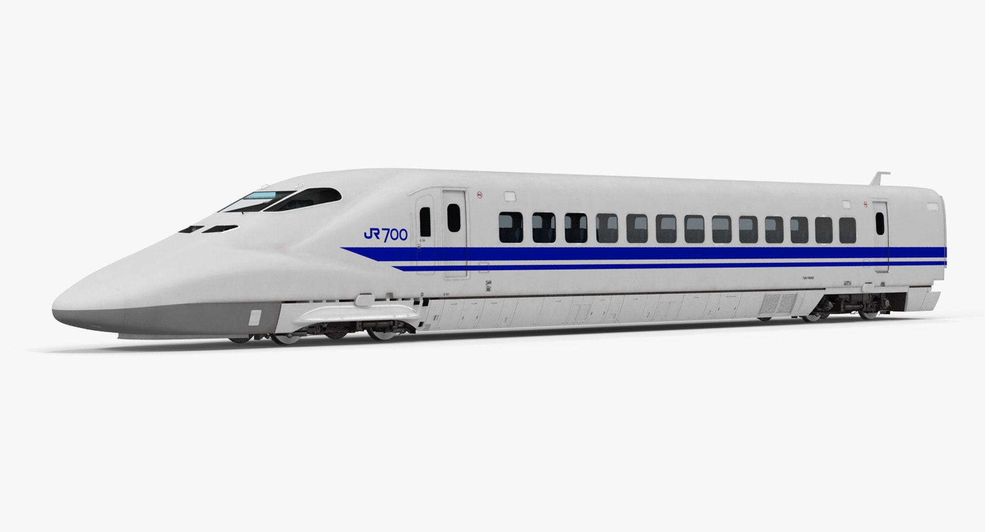 3d Bullet Train Jr700 Locomotive Model