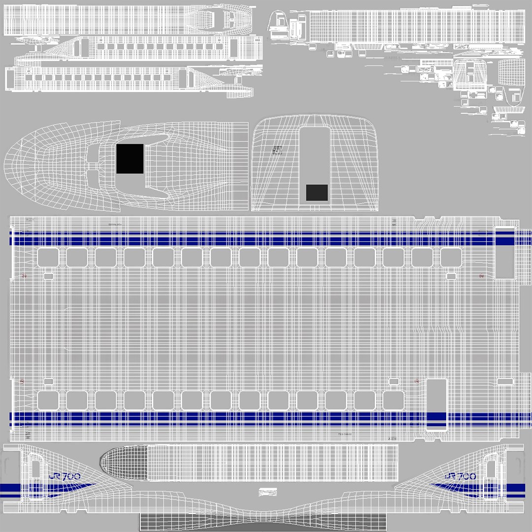 3d Bullet Train Jr700 Locomotive Model