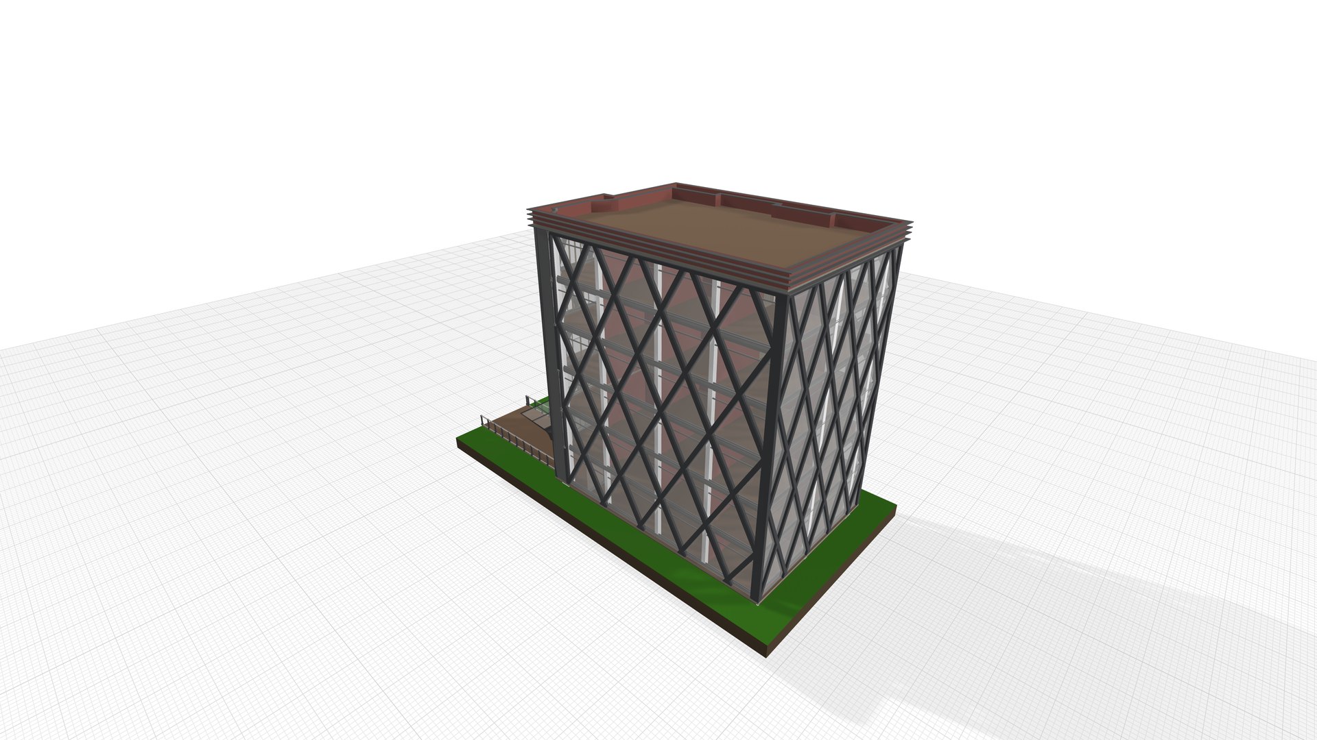 3D 6 Story Commercial Building Architectural Model 3D Model ...