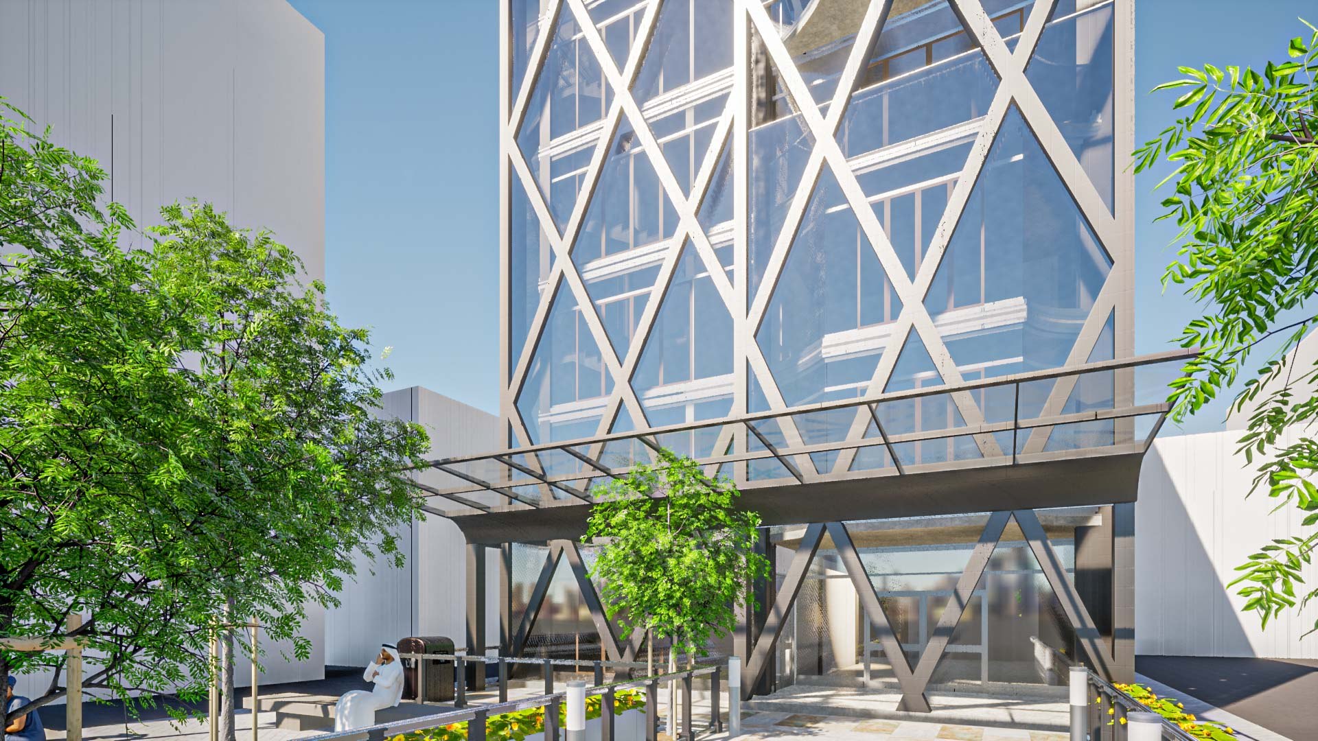 3D 6 Story Commercial Building Architectural Model 3D model ...