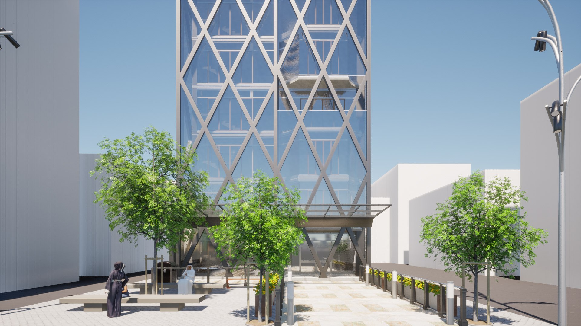 3D 6 Story Commercial Building Architectural Model 3D Model ...