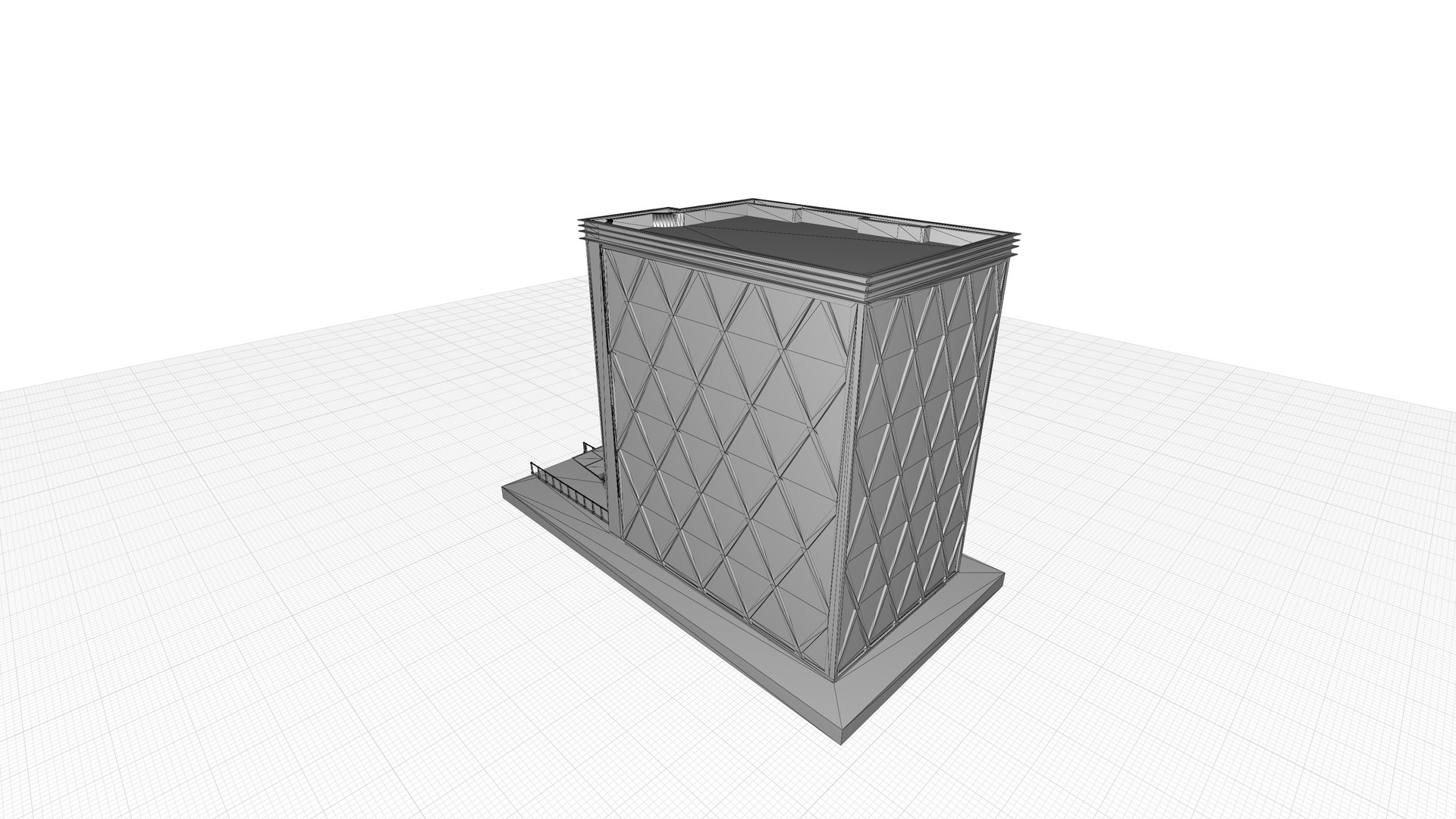 3D 6 Story Commercial Building Architectural Model 3D Model ...