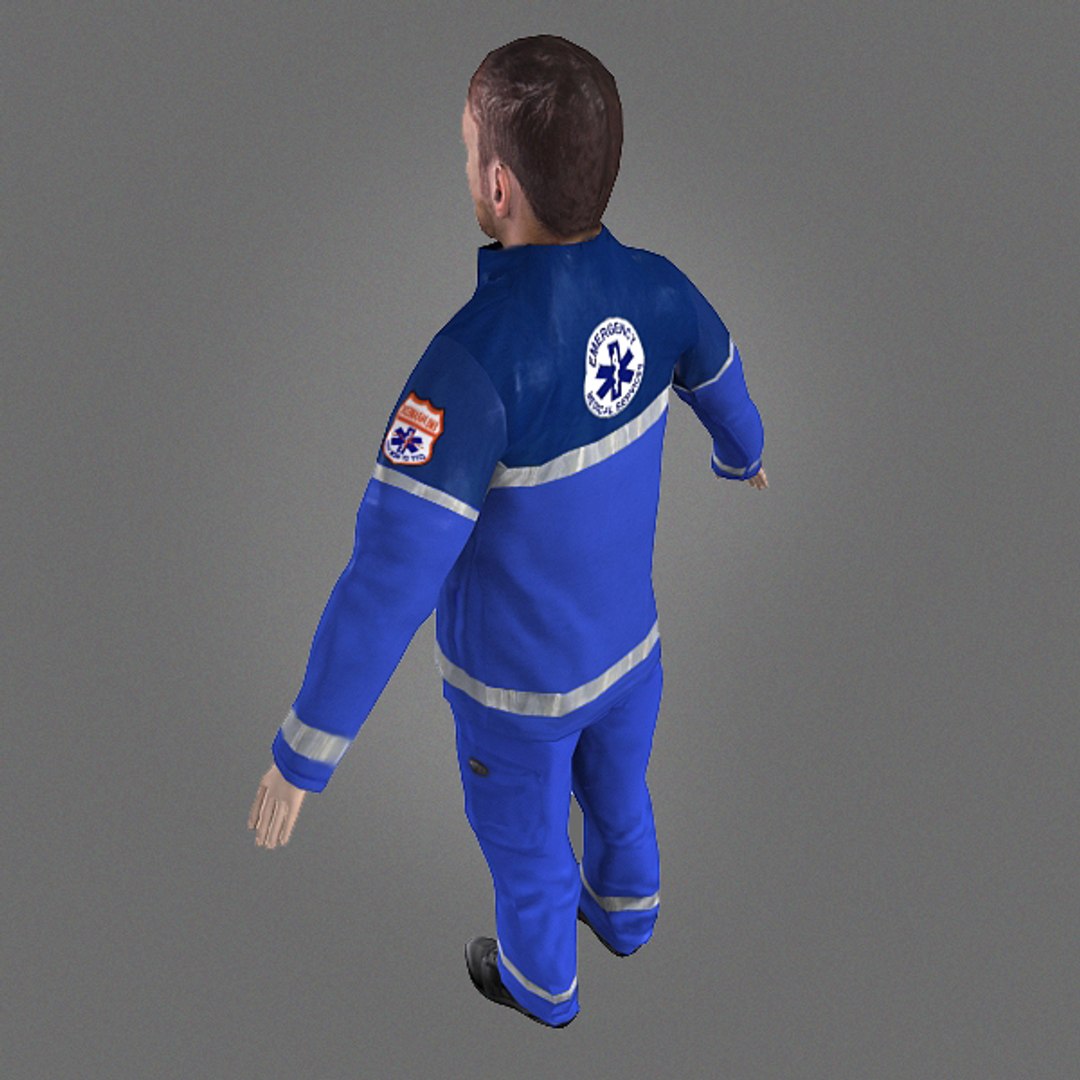 3d model of ambulance realtime
