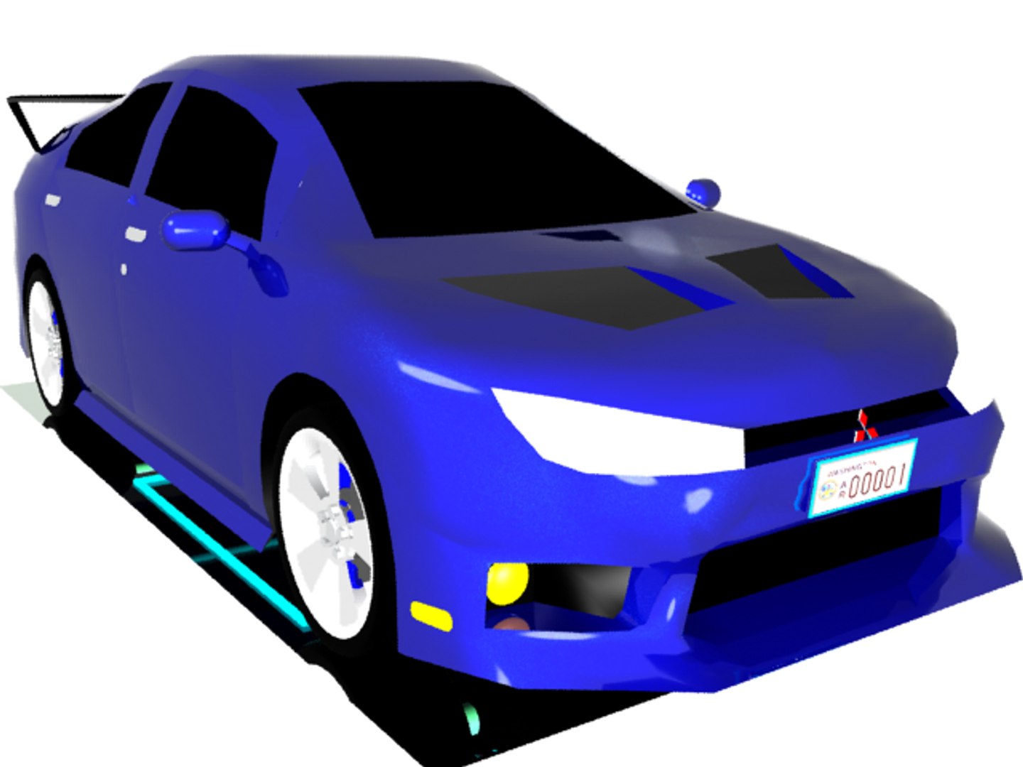 3d 3ds Lancer Evo X