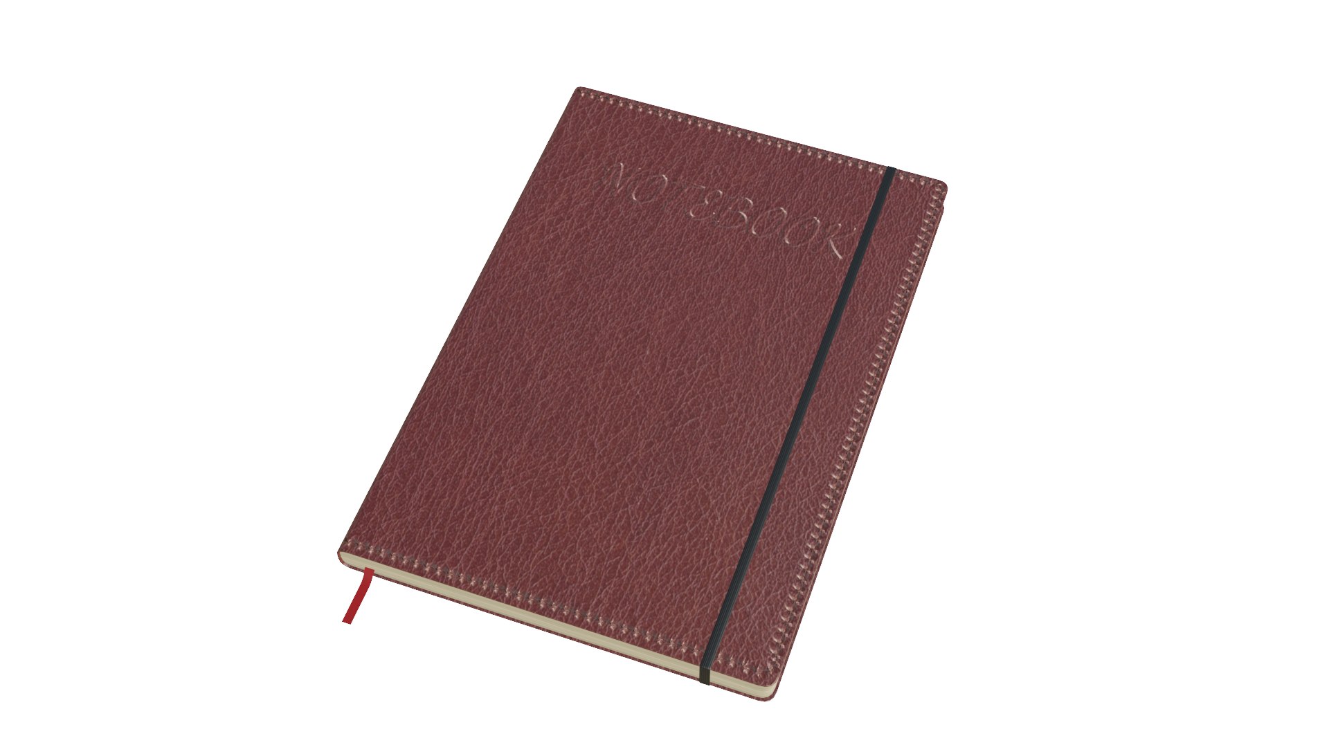 3D Model LEATHER DIARY AGENDA - TurboSquid 2111059