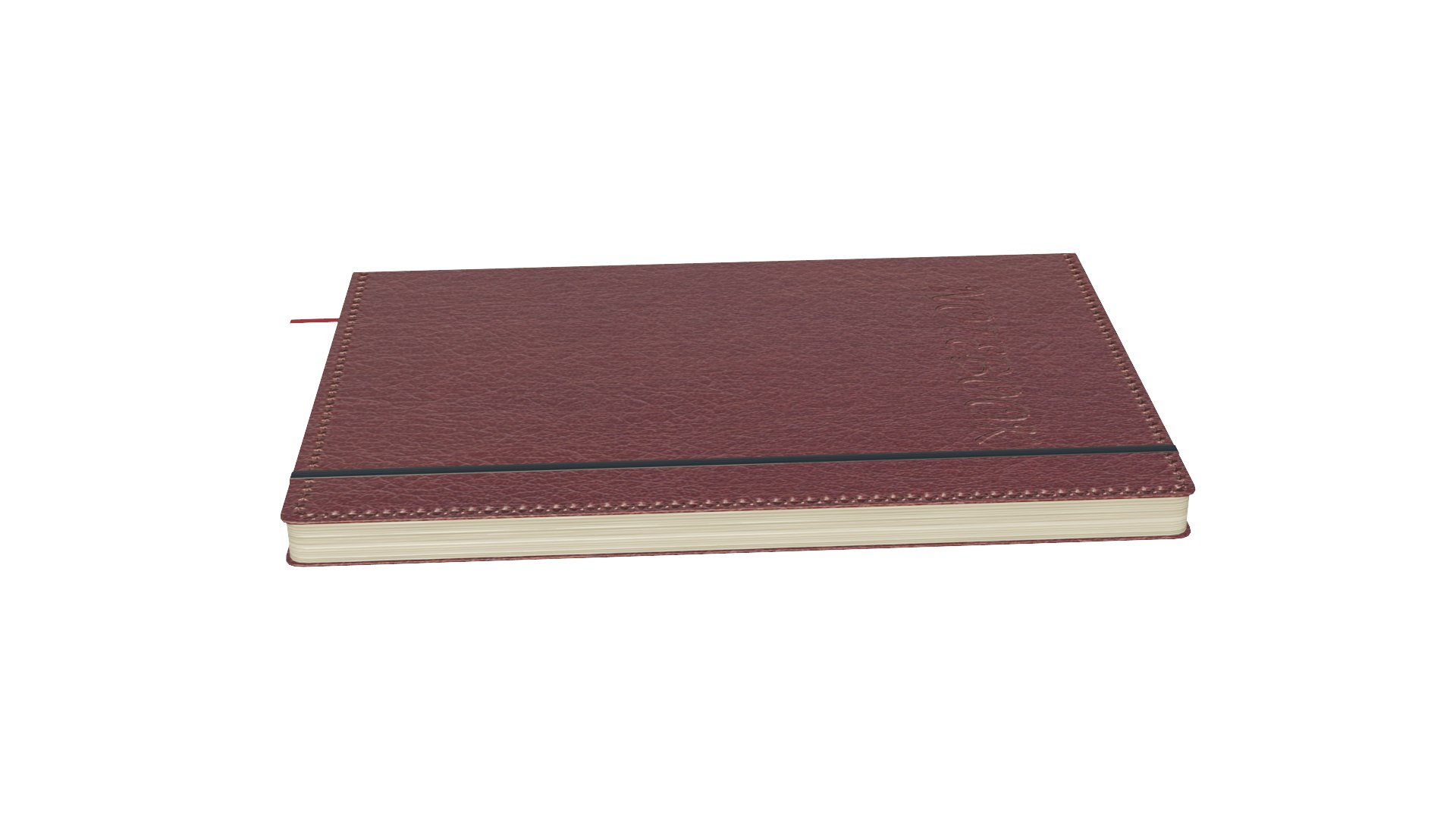 3D Model LEATHER DIARY AGENDA - TurboSquid 2111059