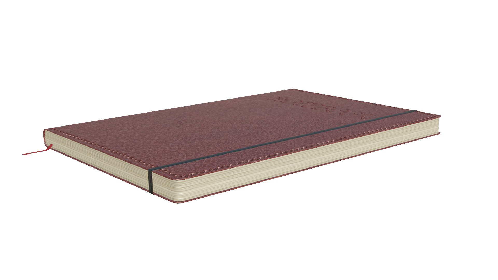 3D Model LEATHER DIARY AGENDA - TurboSquid 2111059