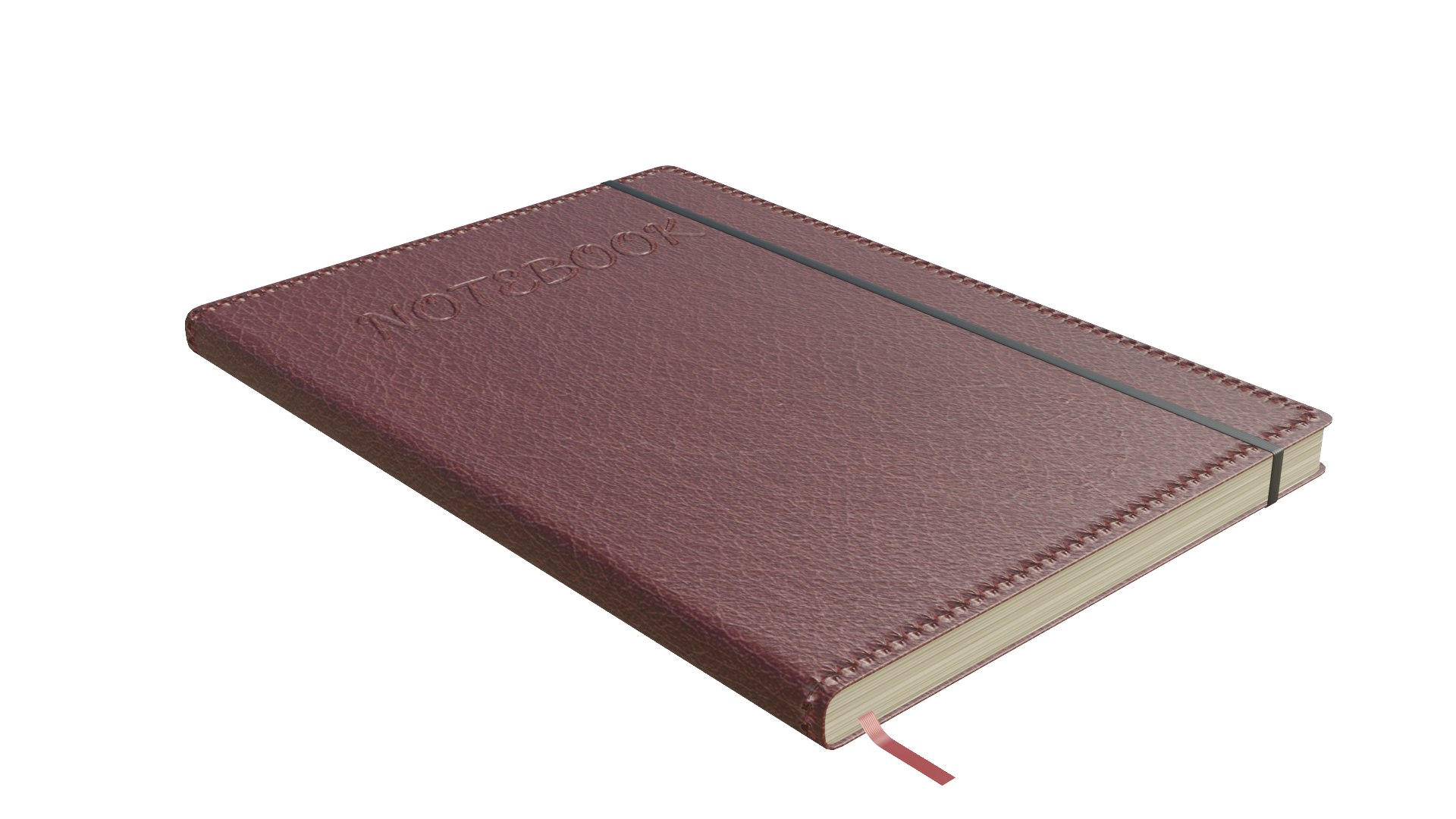 3D Model LEATHER DIARY AGENDA - TurboSquid 2111059