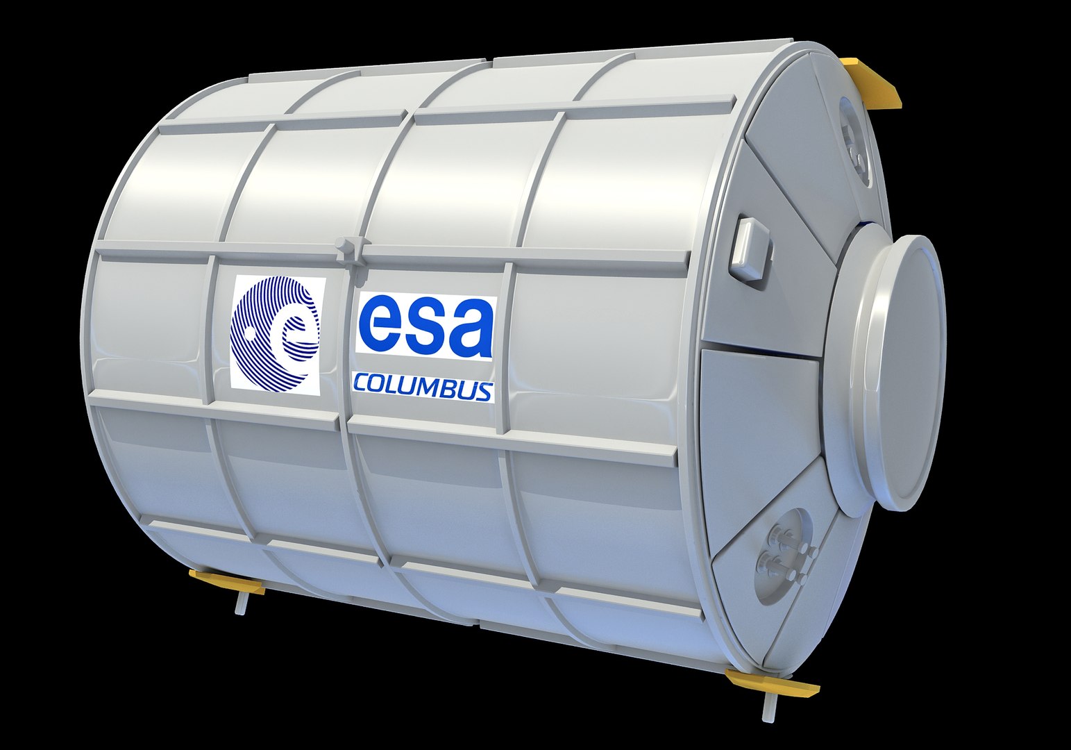 Iss module columbus 3D model - TurboSquid 1403194