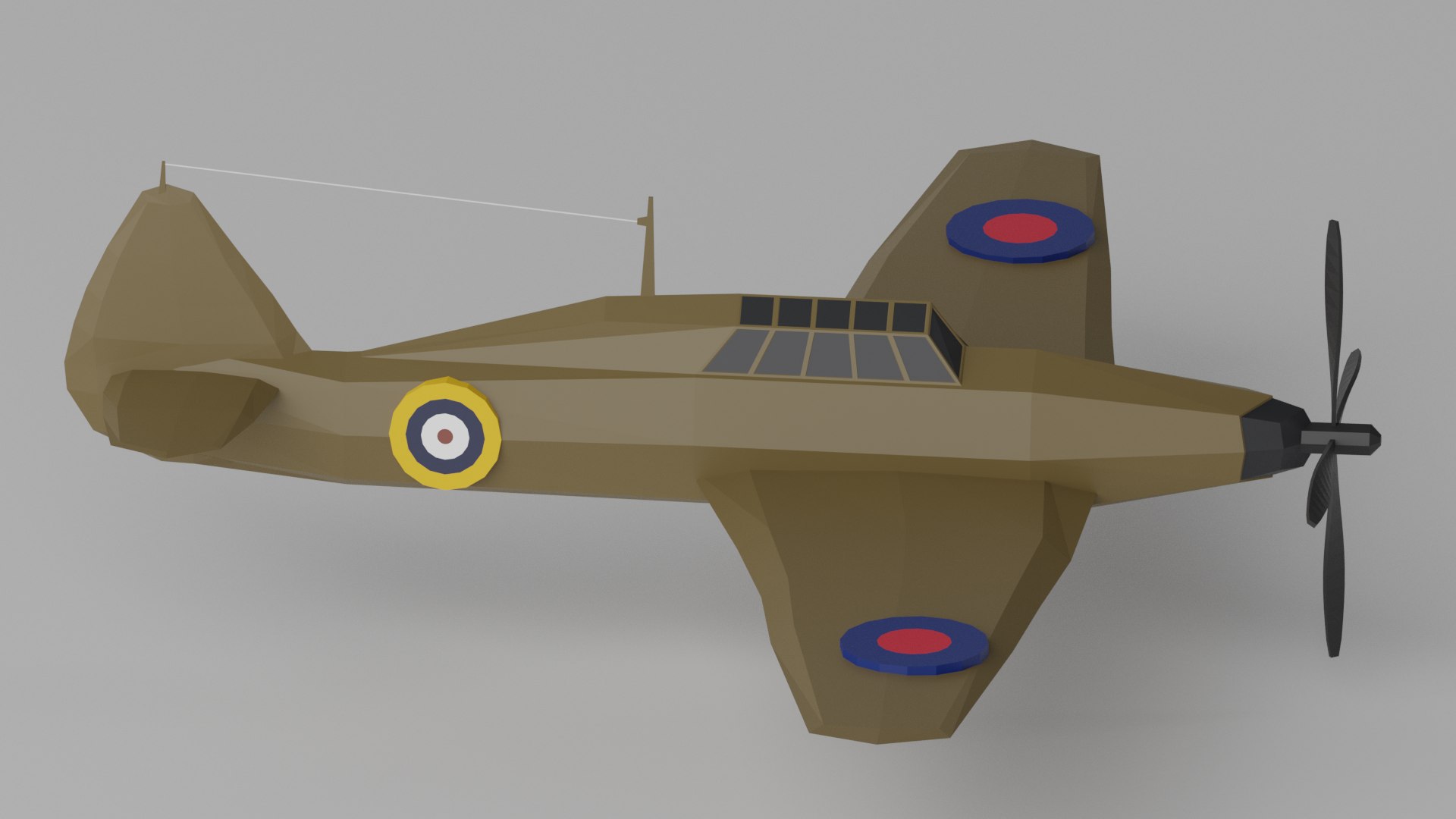 3D Hawker Hurricane WW2 Fighter Model - TurboSquid 2405945