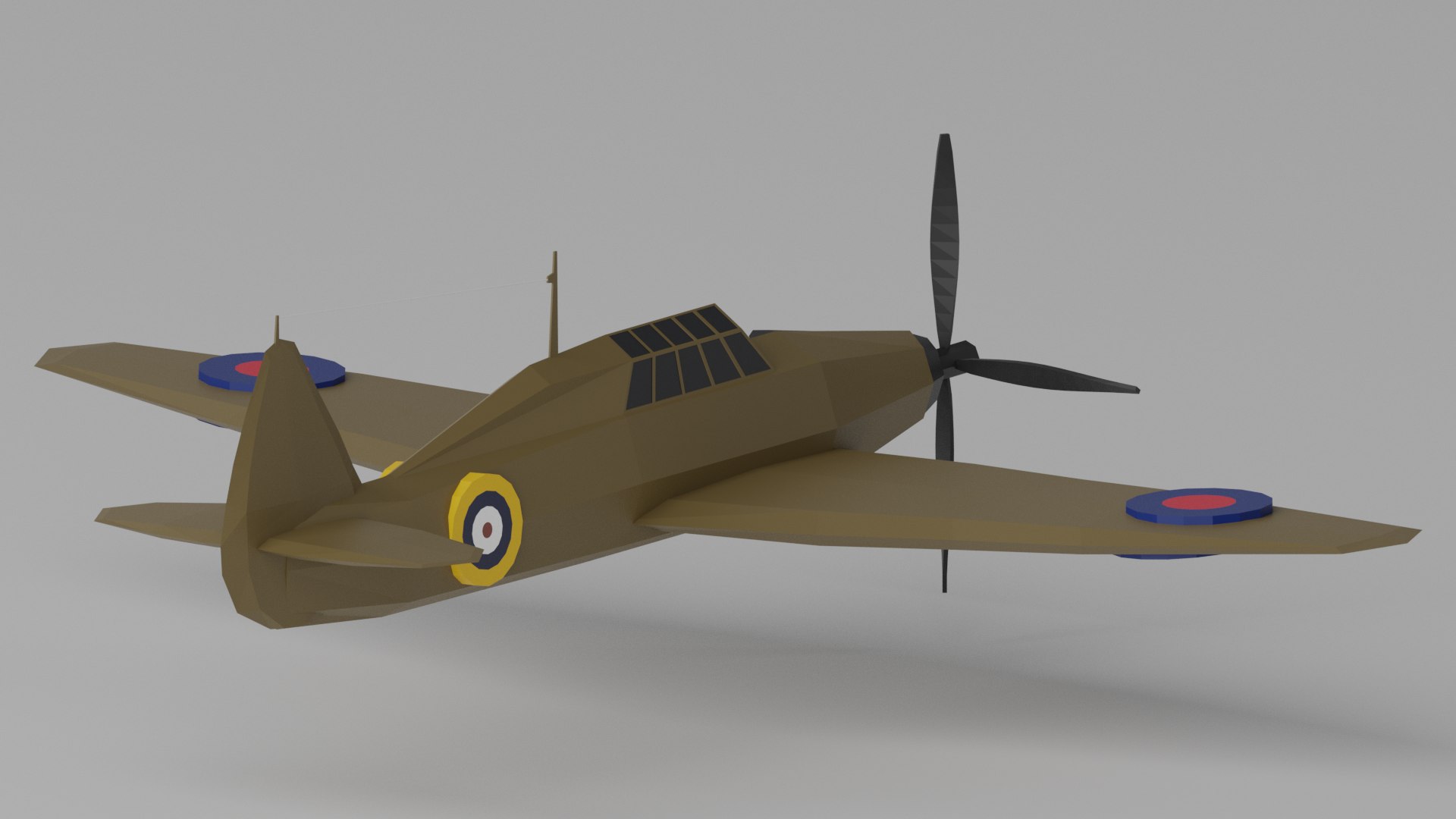 3D Hawker Hurricane WW2 Fighter Model - TurboSquid 2405945