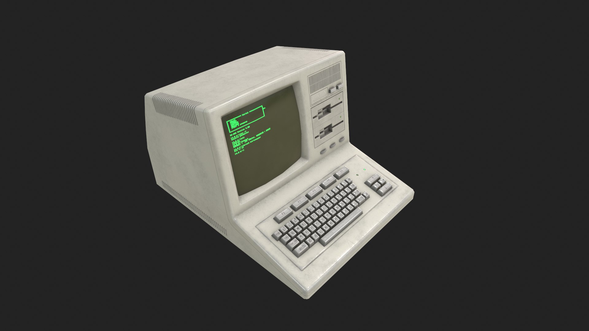 Retro Computer 3D Model - TurboSquid 1730511