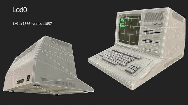 Retro computer 3D model - TurboSquid 1730511