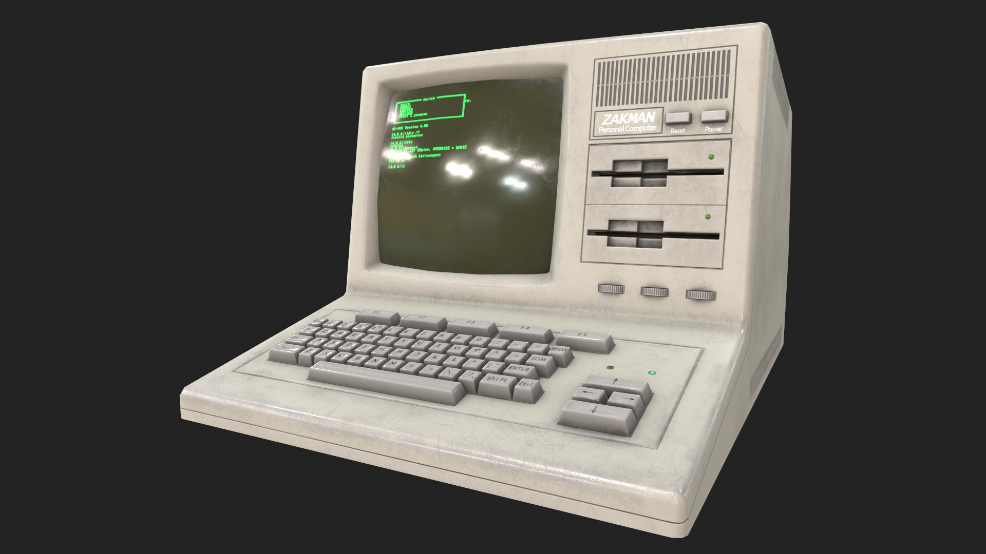 Retro Computer 3D Model - TurboSquid 1730511