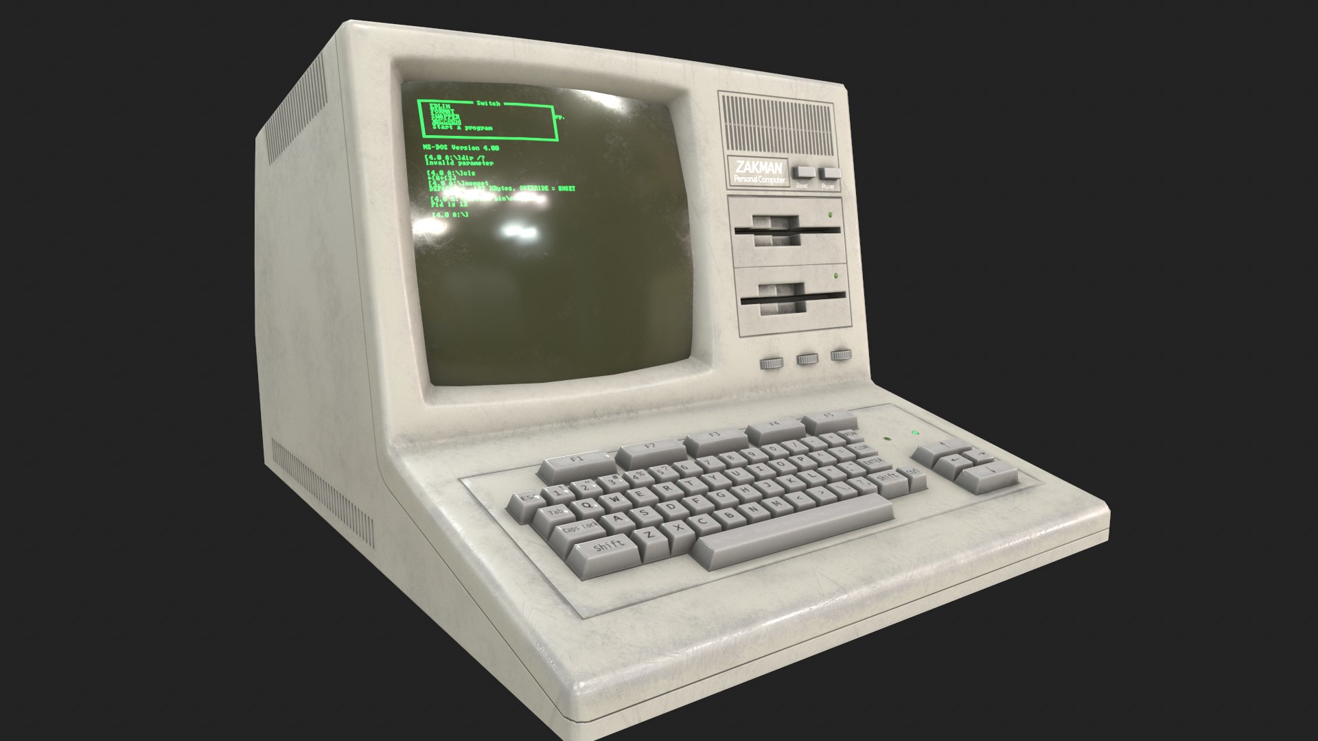 Retro Computer 3D Model - TurboSquid 1730511