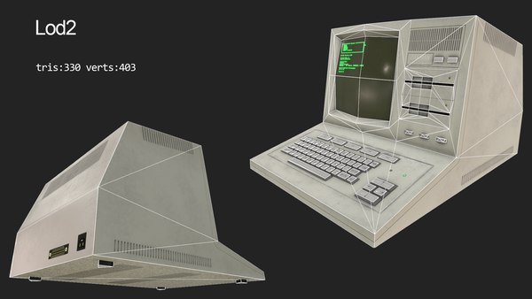 Retro computer 3D model - TurboSquid 1730511