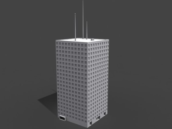 3d model of skyscraper buildings