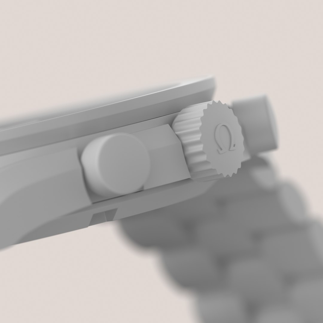 3D Omega Speedmaster Moonwatch Professional - Gold On Moonshine ...