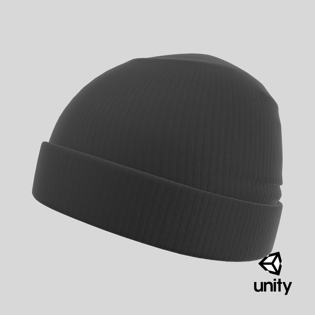 3D Model Black Winter Hat - TurboSquid 2302579
